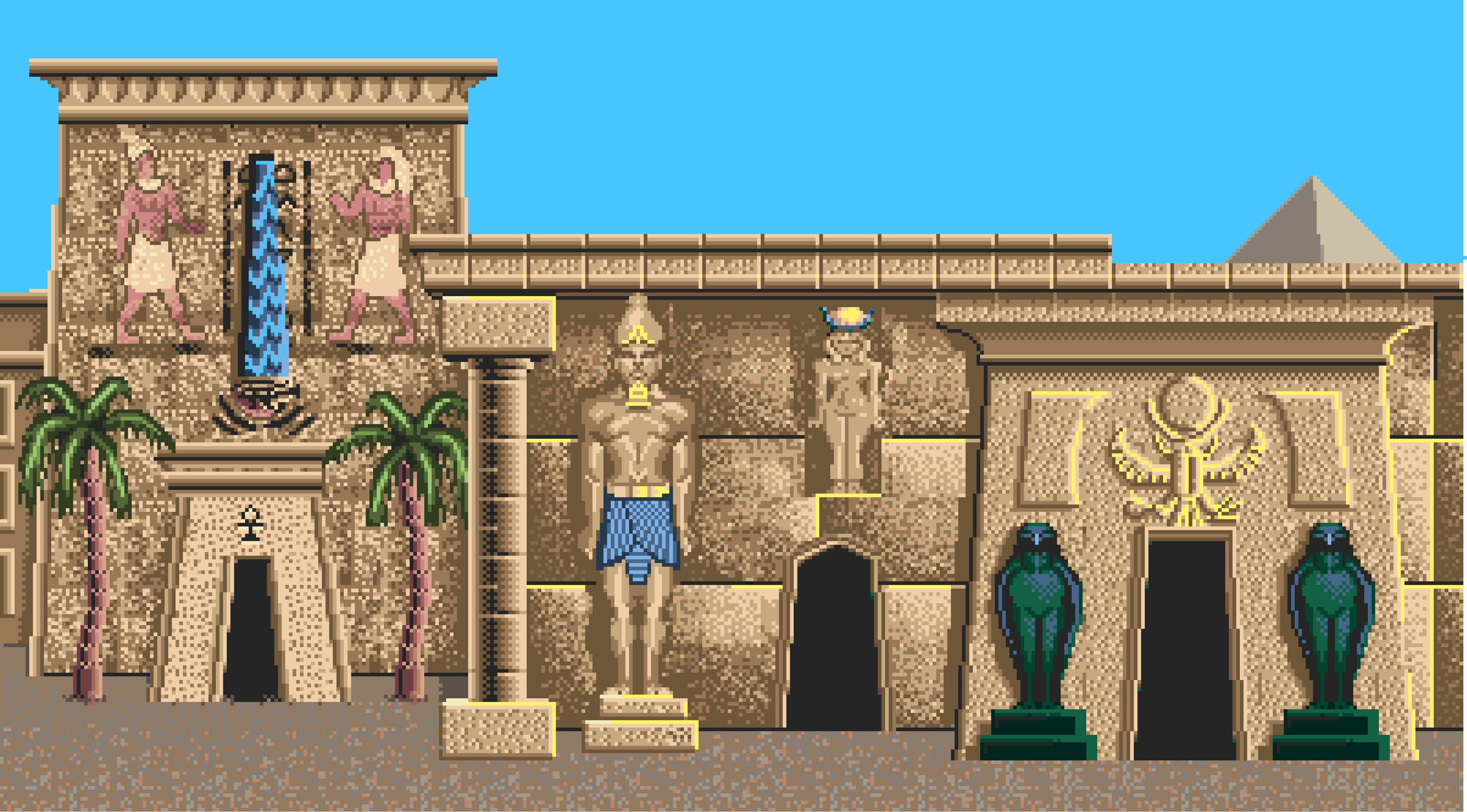 Egyptian Grid Paint