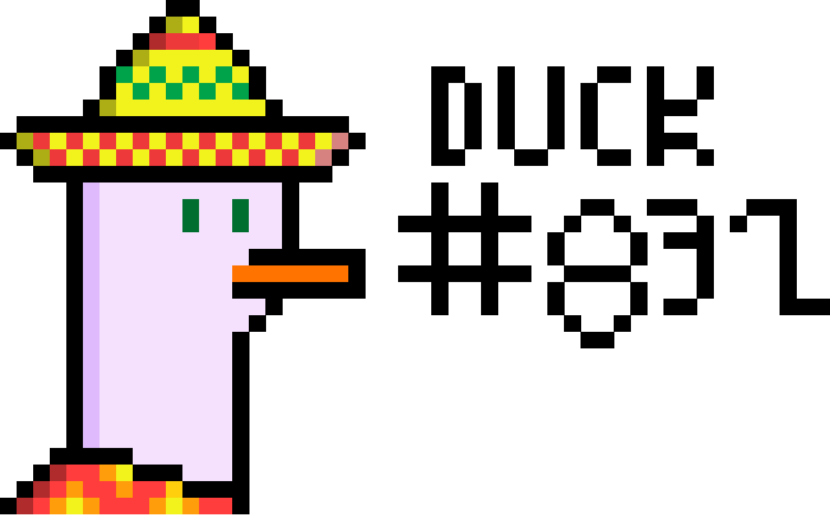 Duck #832 NFT - Grid Paint