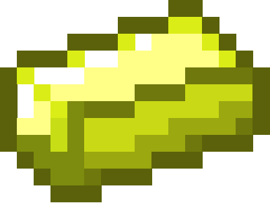 MineCraft Gold Ingot - Grid Paint