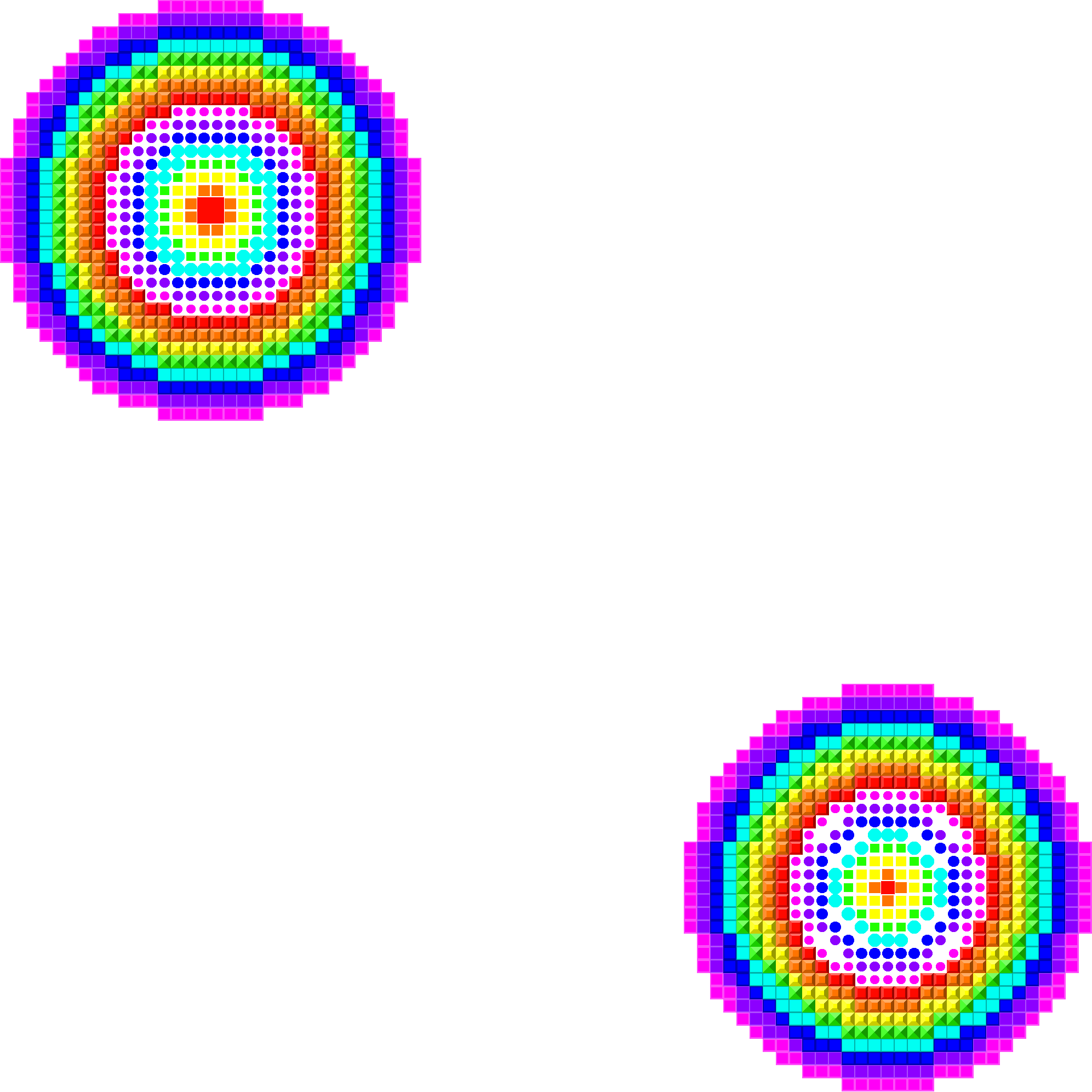 random rainbow stuff - Grid Paint